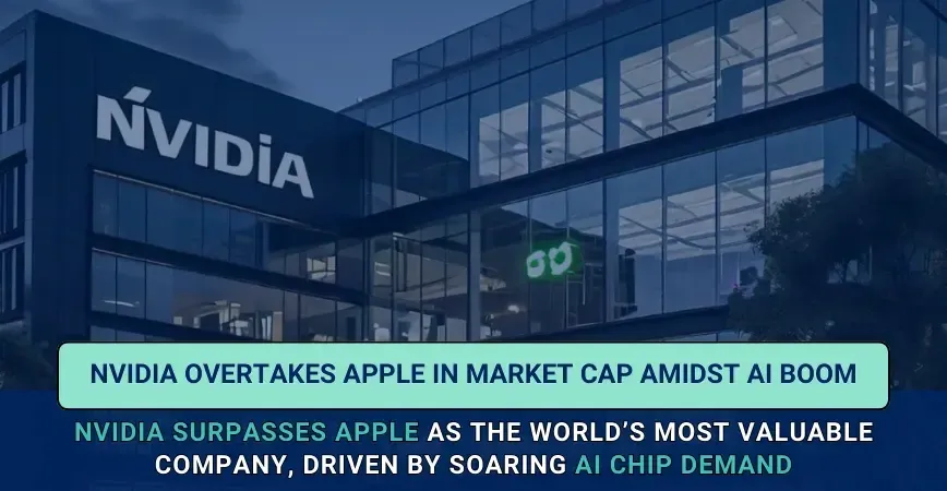 Nvidia surpasses Apple to become the world’s most valuable company.